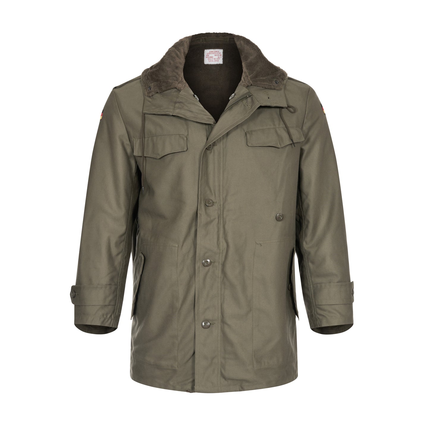 Original German Army Parka Military Bundeswehr Long Coat with Liner Ol ...
